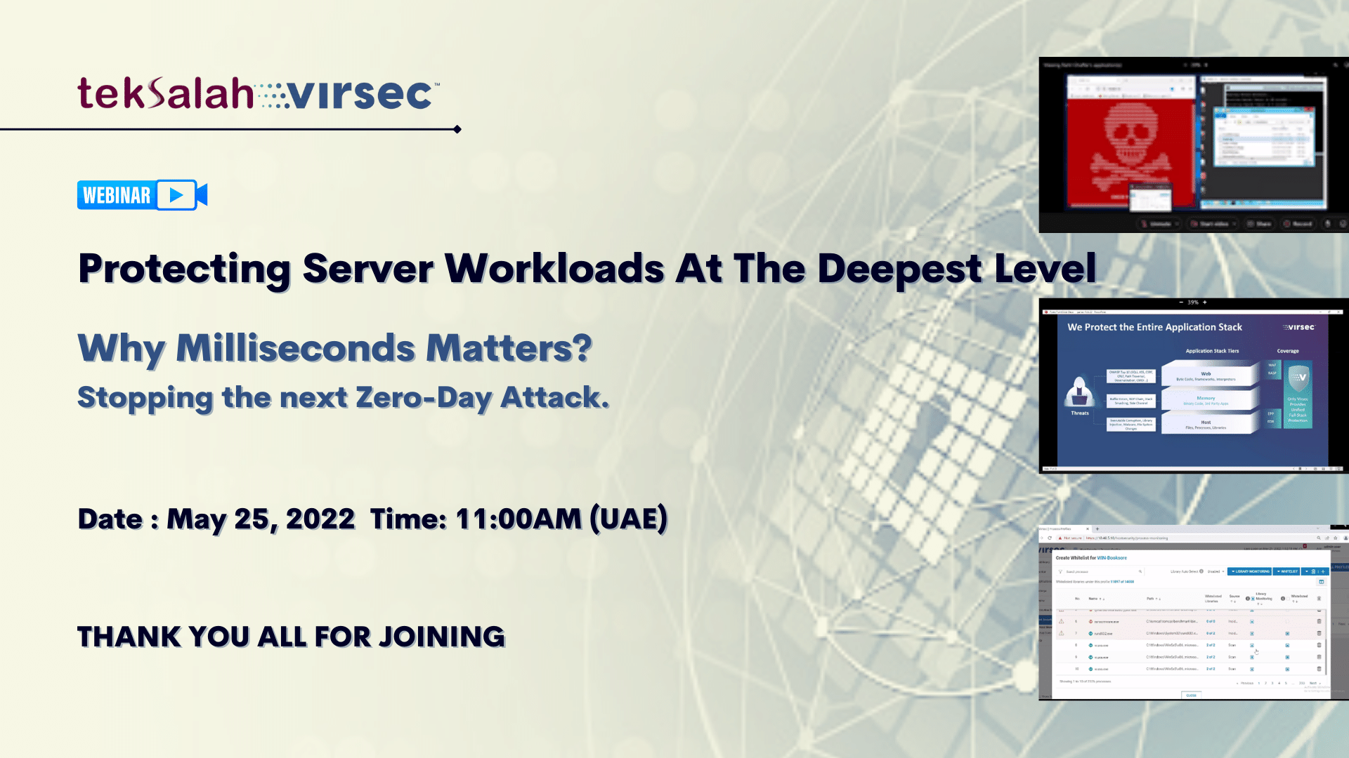 Virsec Webinar - Teksalah - Beyond Solutions